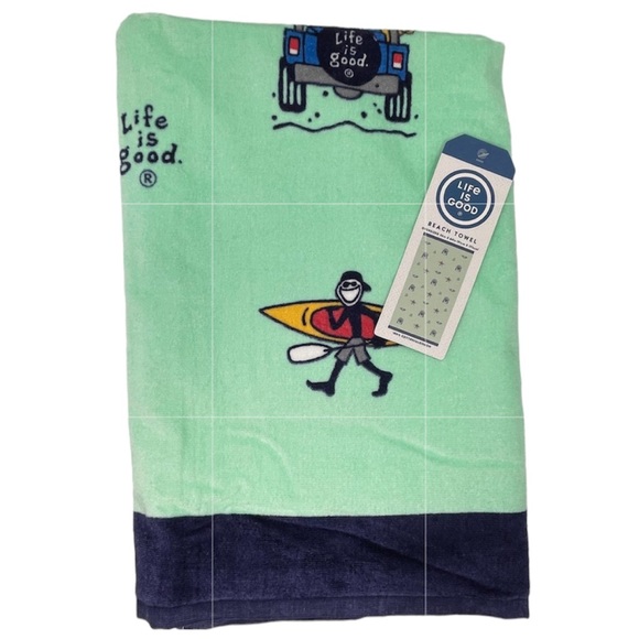Life Is Good | Bath | Life Is Good Jake And Rocket Beach Towel | Poshmark